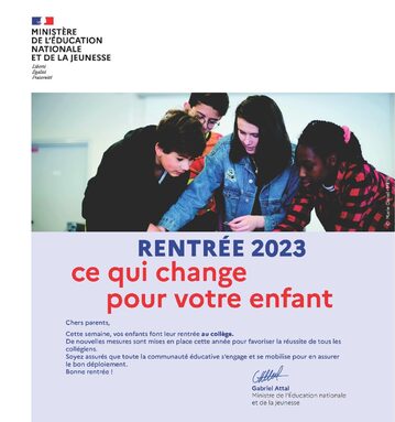RENTRÉE 2023 - Actualités - Collège Antoine Chintreuil